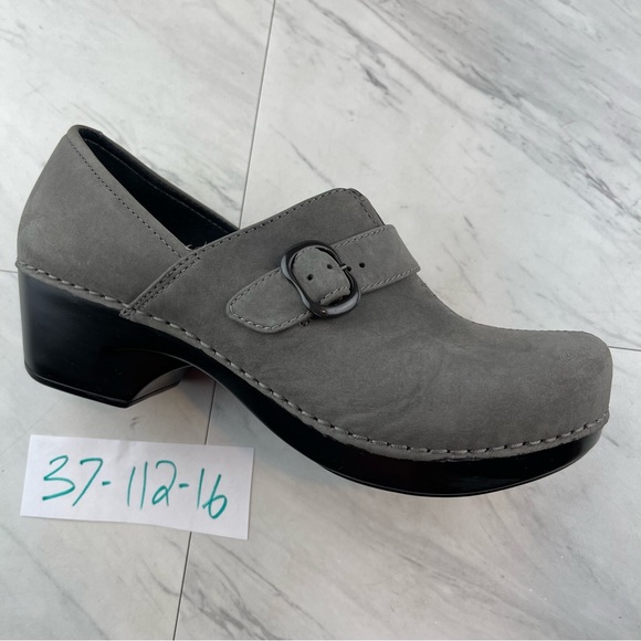 Dansko | Shoes | Dansko Tamara Gray Nubuck Leather Clogs Size 37 657 ...